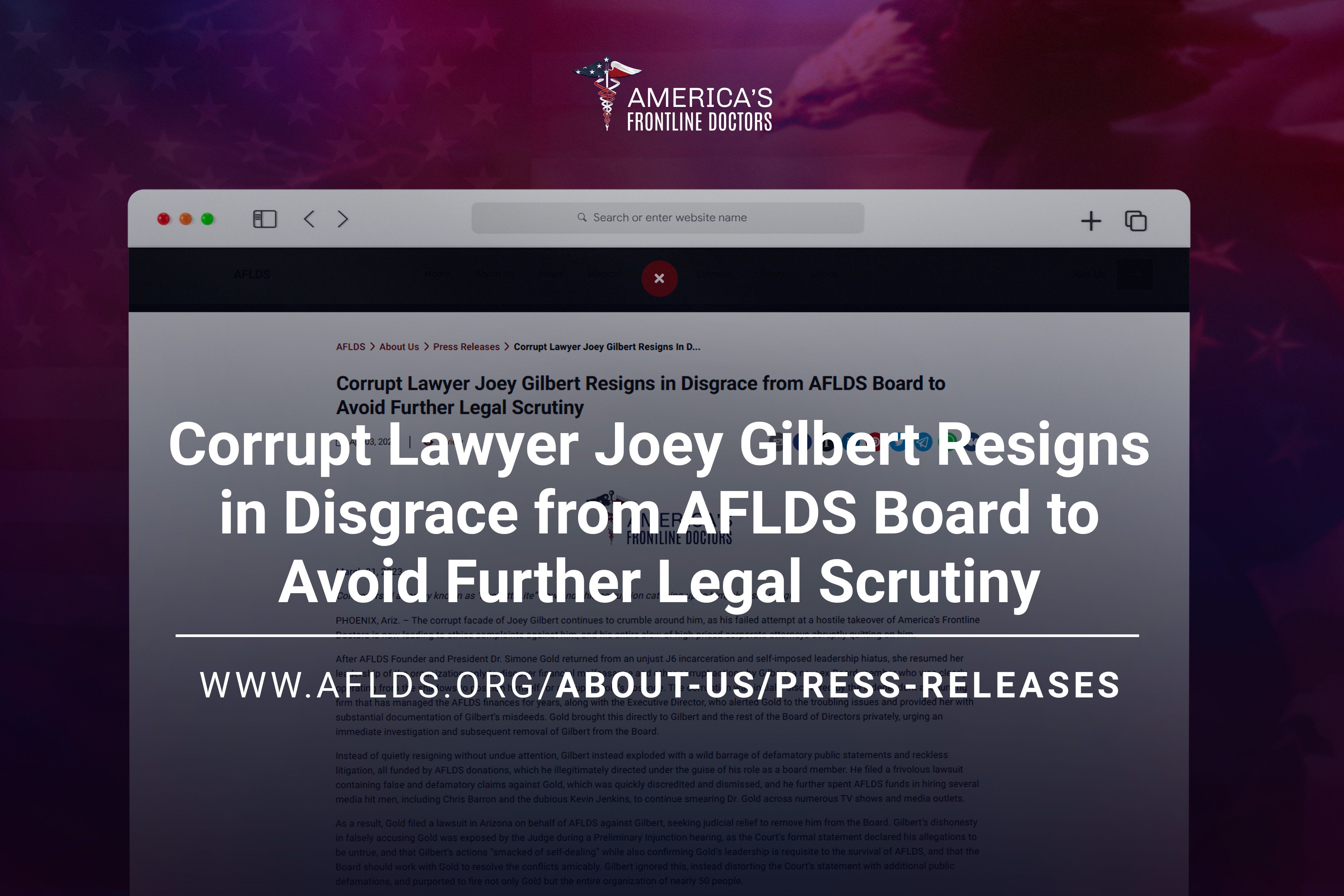 Corrupt Lawyer Joey Gilbert Resigns in Disgrace from AFLDS Board to ...