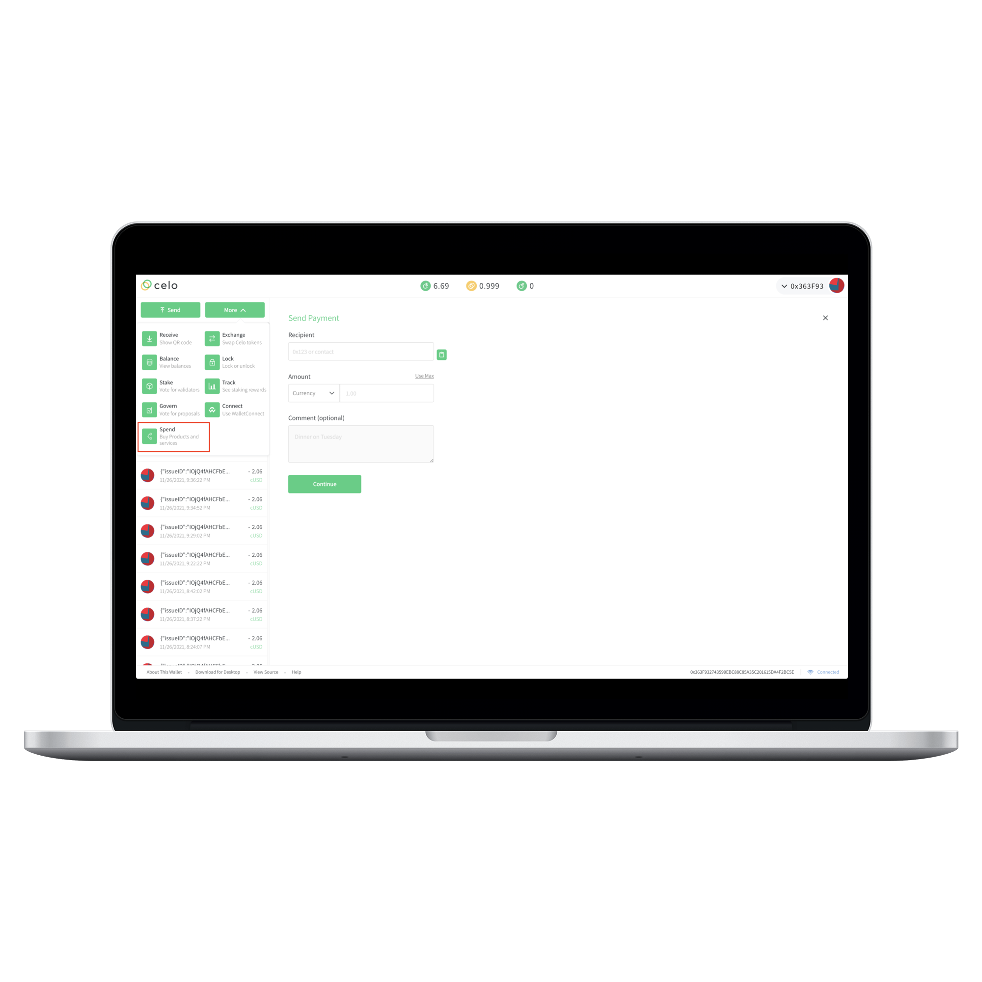 Celo DeFi Spend | Devpost