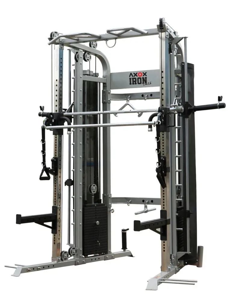 Axox Fitness Functional Trainer, Power Rack, Smith Machine with Weight ...