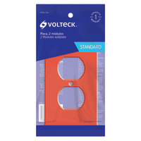 Placa Para Toma Doble Aislada Volteck 46409