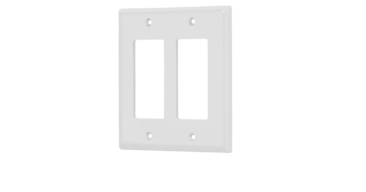 Placa Para Switch Doble Volteck Plastica 46419