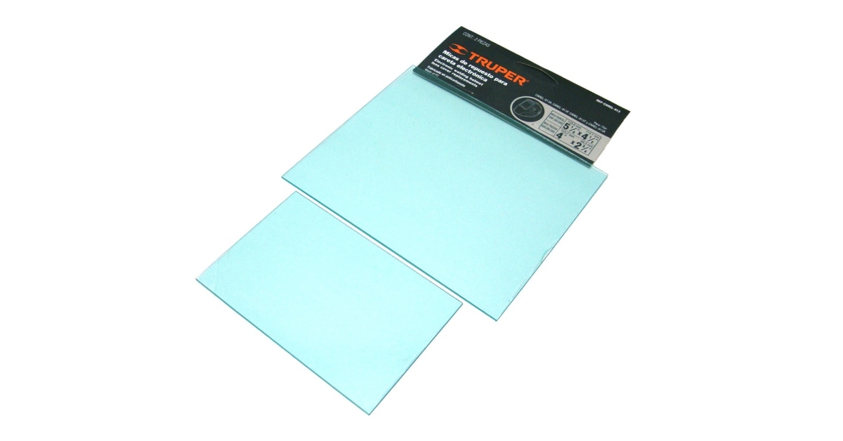 Protector Plastico Para Mascara Soldar 2-Piezas Truper 17470