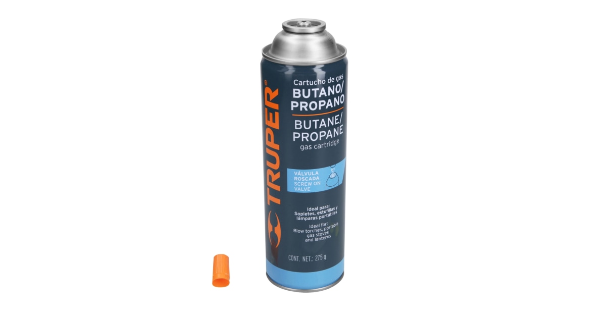 Lata De Gas Butano/Propano 275g Valvula Roscada Truper 11915