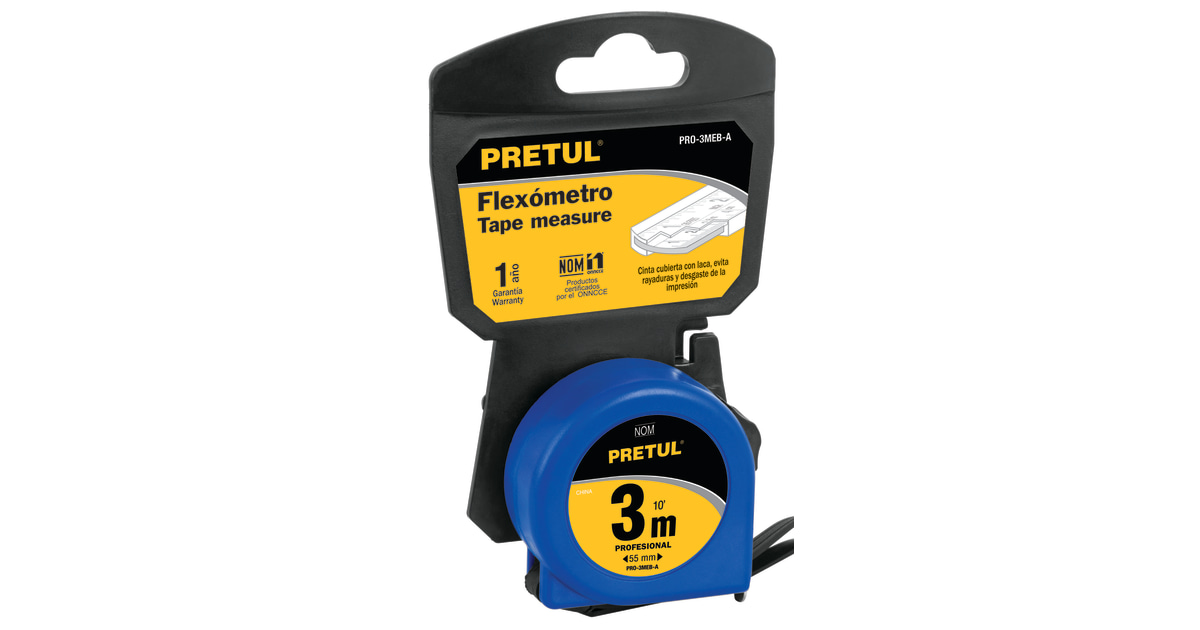 Cinta Metrica Pretul 3mts Azul 21609