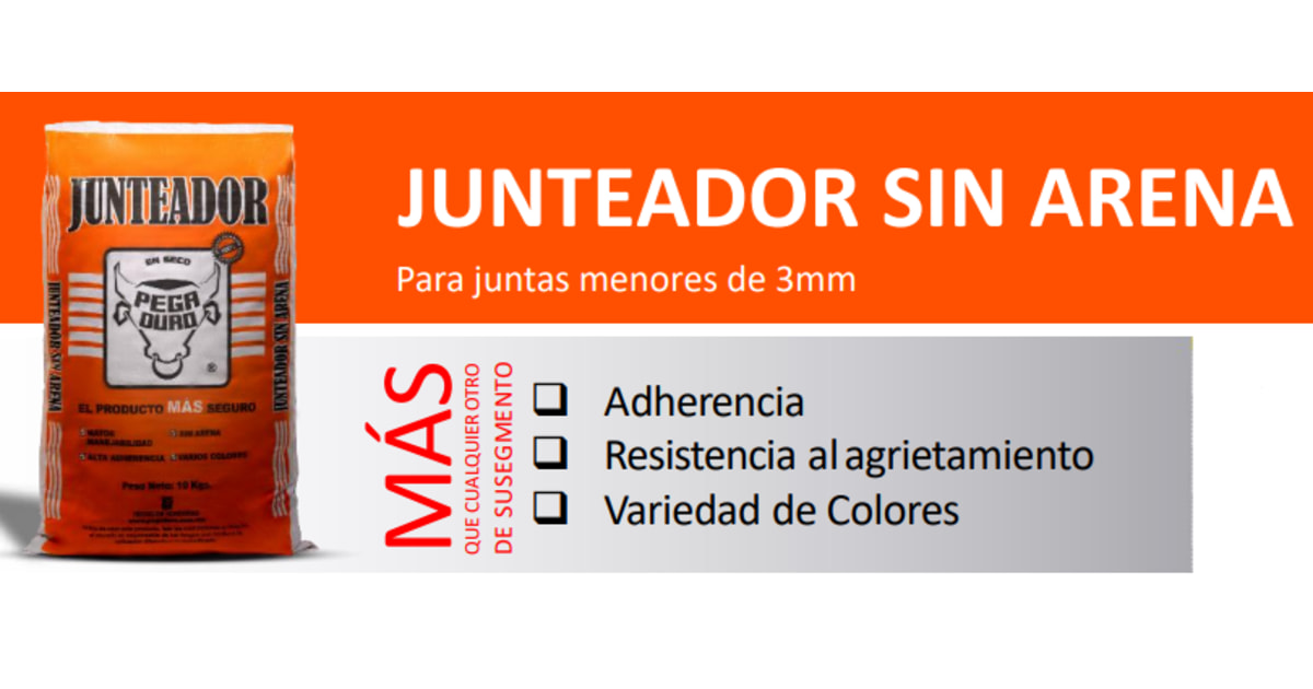 Junteador Pegaduro Sin Arena Color Blanco 10kgs