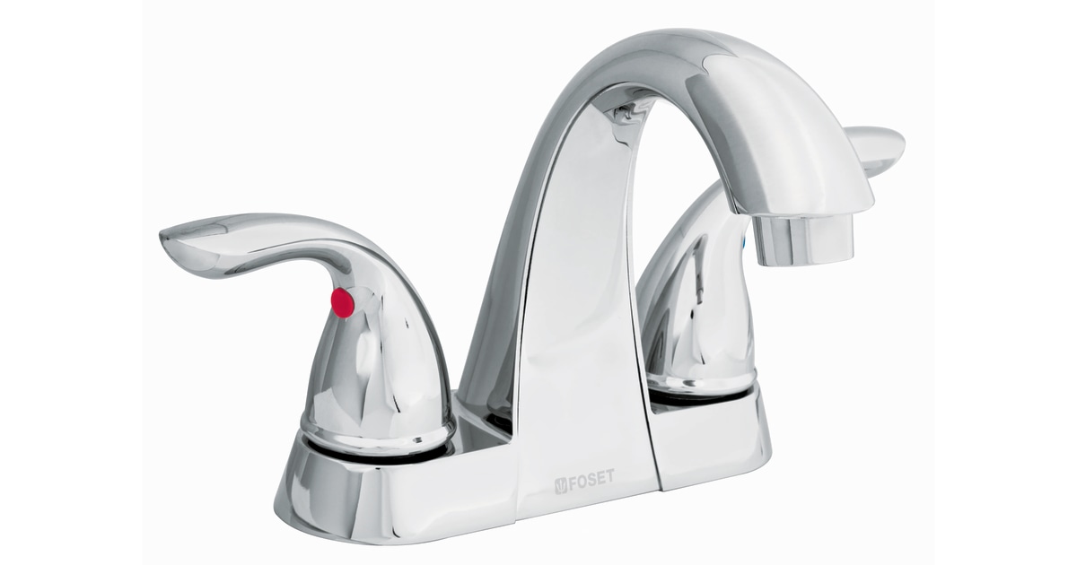 Llave Lavabo 1/2x4 Foset Aero Tipo Palanca Cuello Curvo 49764