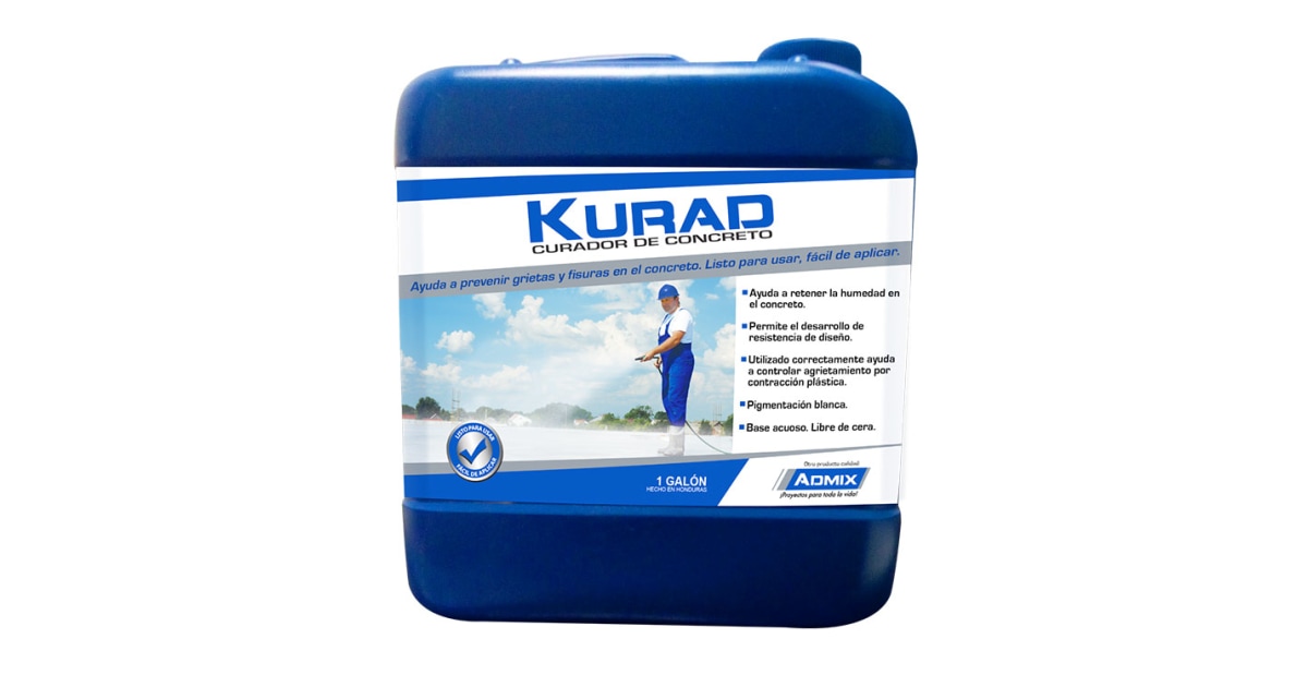 Curador Para Concreto Admix Kurad 1-Galon 002-00032