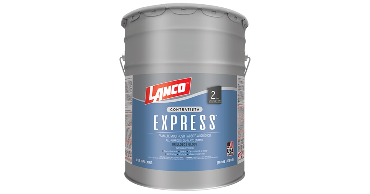 Pintura Aceite Lanco Express Brillante Blanco Cubeta Ec345-2