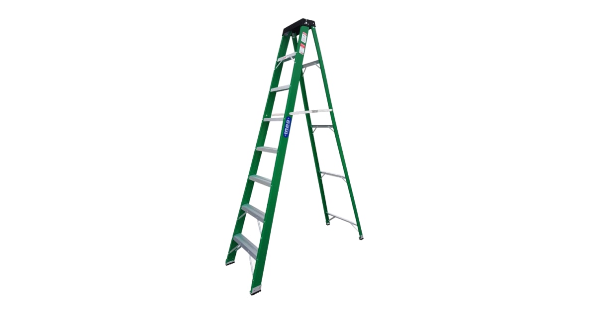 Escalera Fibra Vidrio Comercial Tipo A 8' 225lbs Inco 10565807
