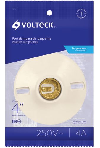 Roseta Plastica Volteck Beige Popl-11 46520 | Agencia Global