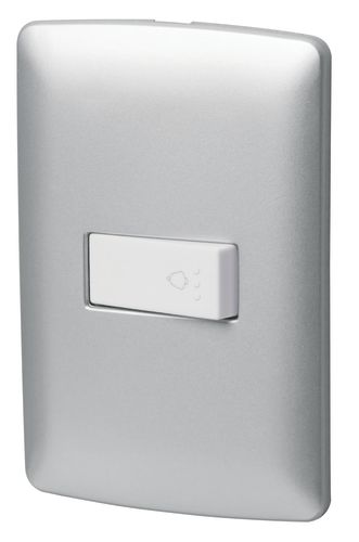 Switch Para Timbre Con Placa Plateada Volteck Italiana 46484 | Agencia ...