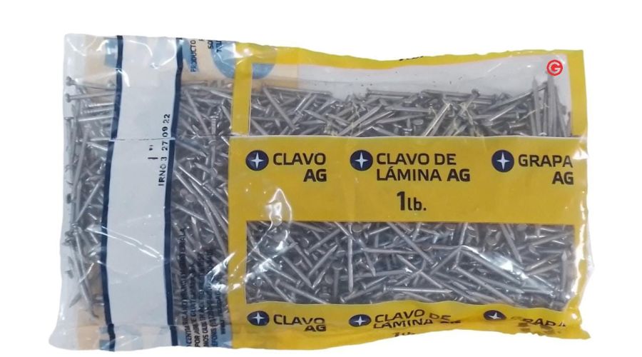 Clavo Para Carpintero Con Cabeza De 1" Libra Bolsa Ag | Agencia Global