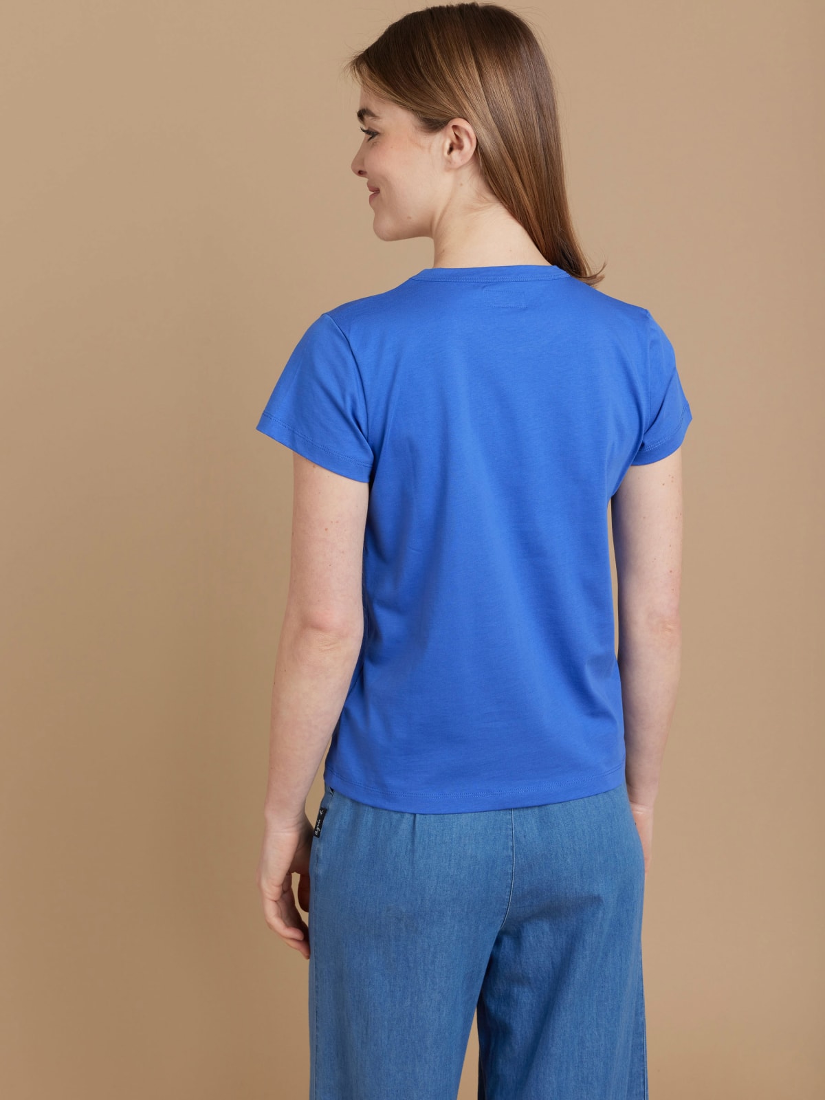 Blue Cotton Agnès B Screen Printed Brando T Shirt