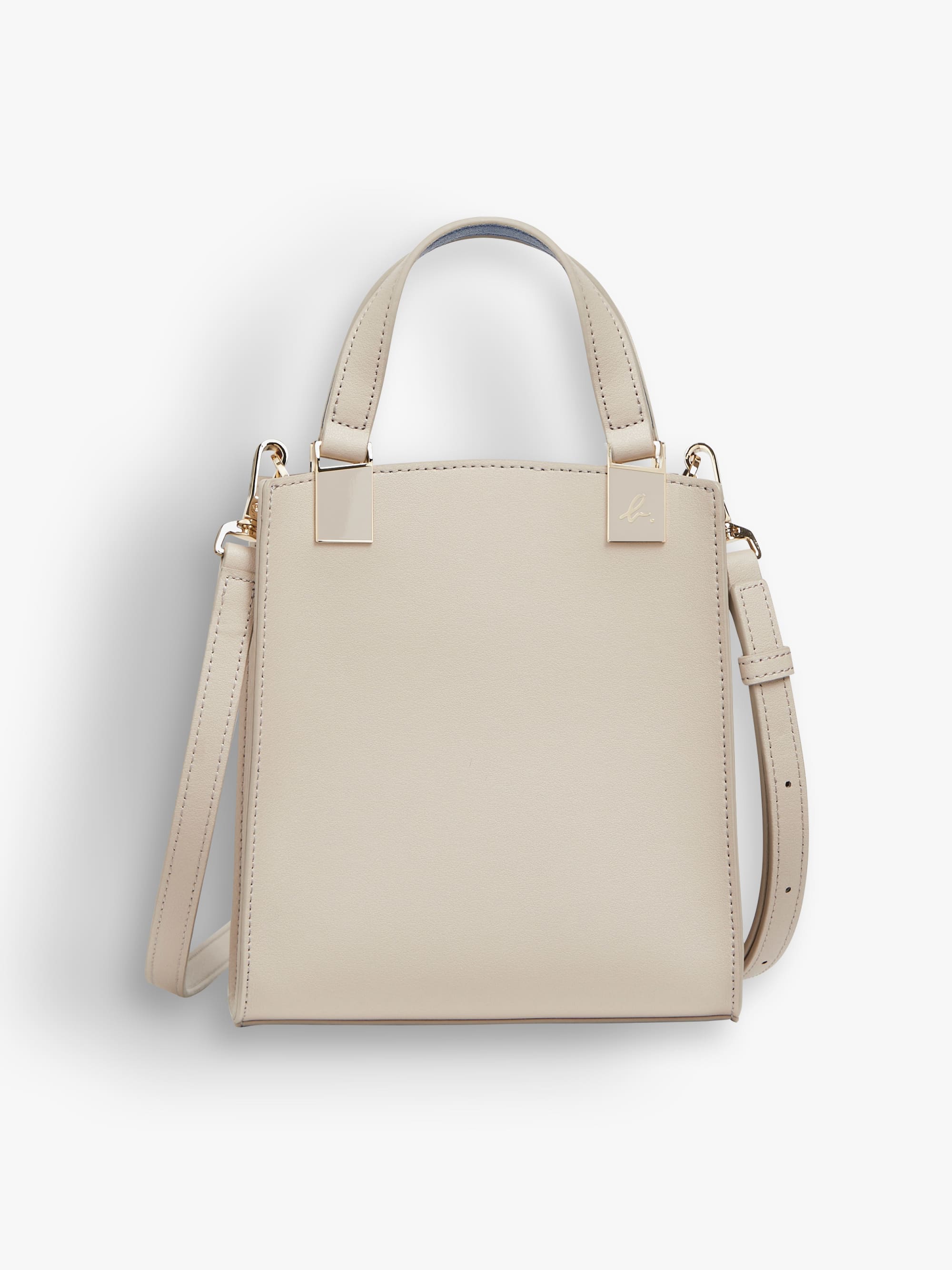 brown leather rectangular shoulder bag