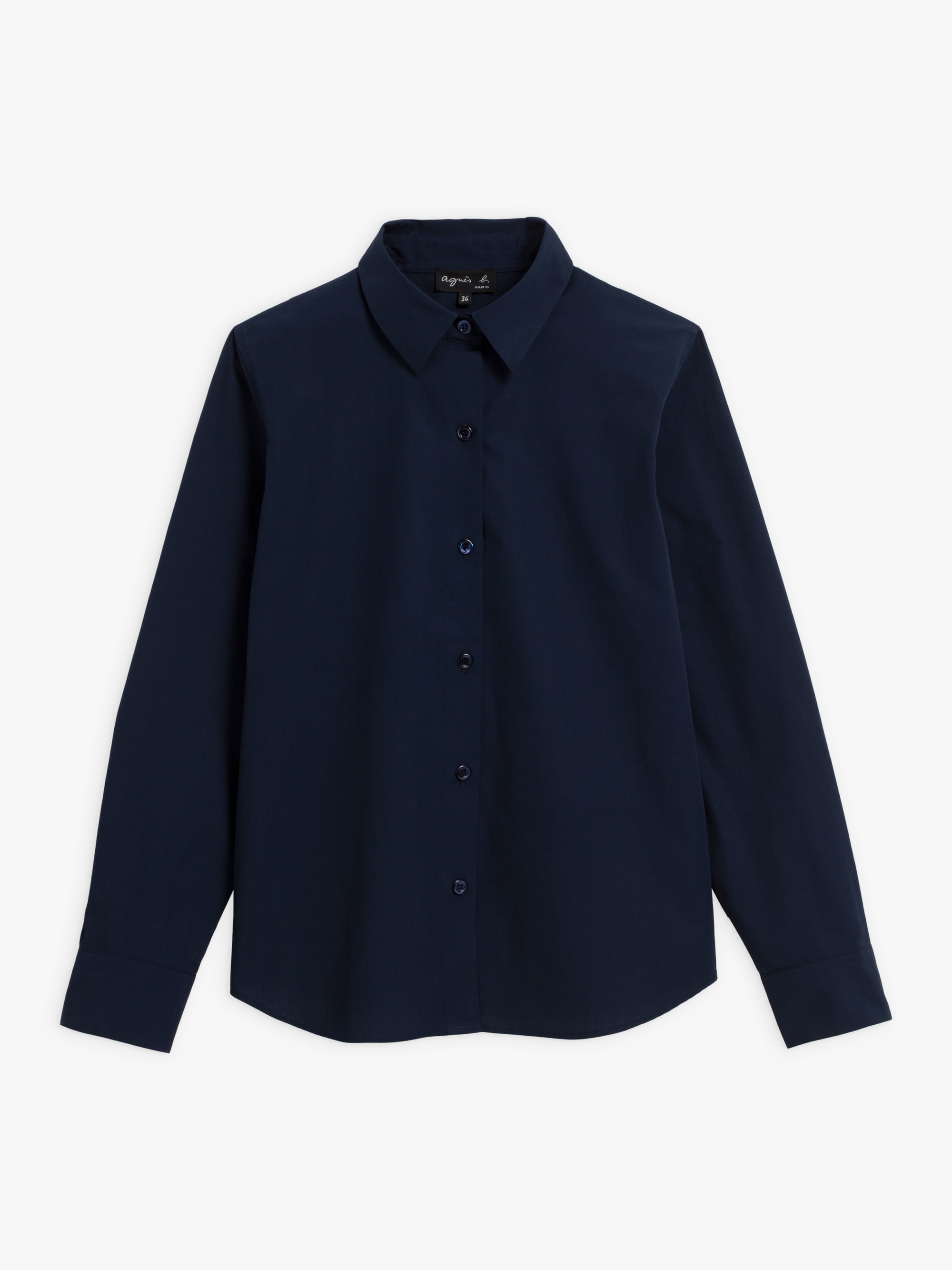 Jasmine navy blue 100% cotton shirt | Agnès b.