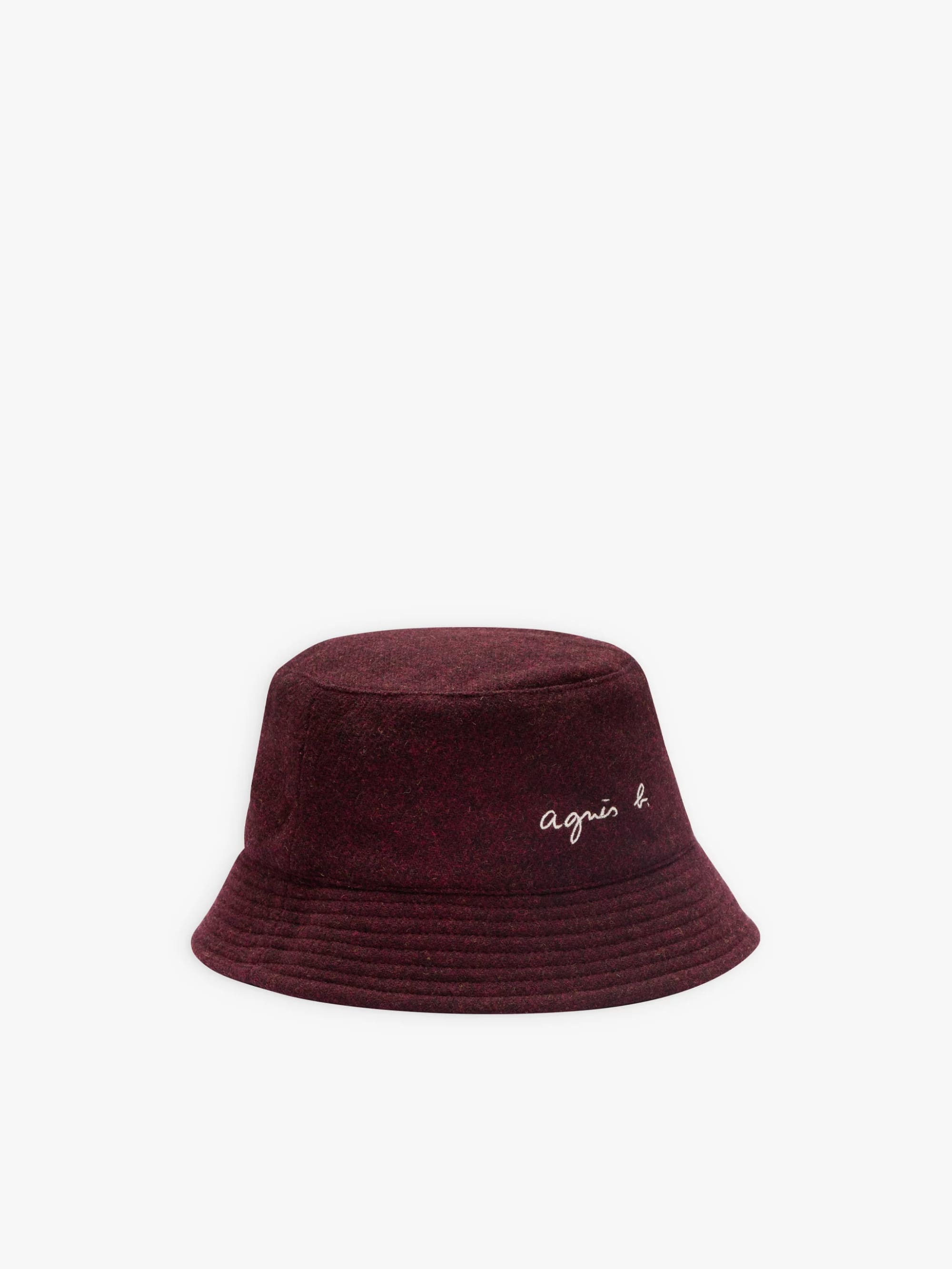 Jonathan burgundy 100% wool bucket hat