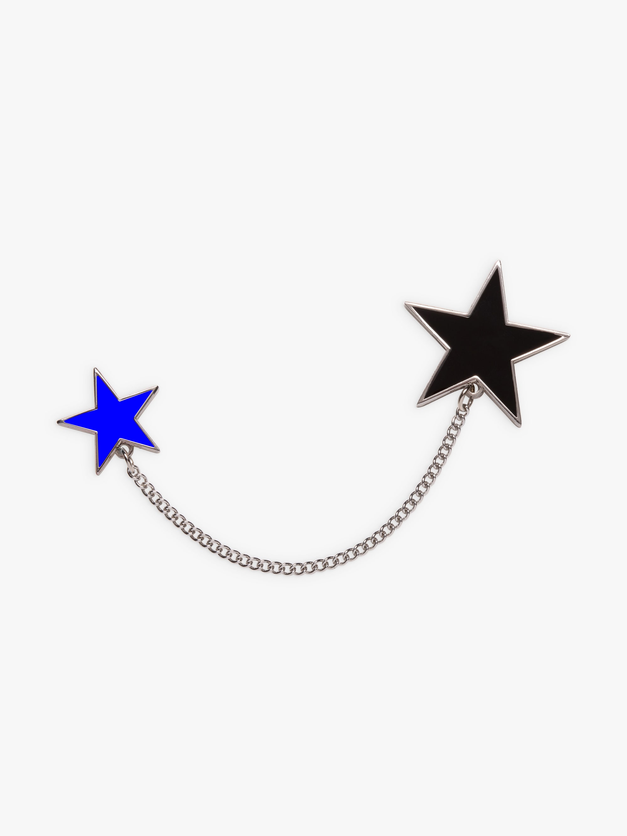 black and blue double star pin