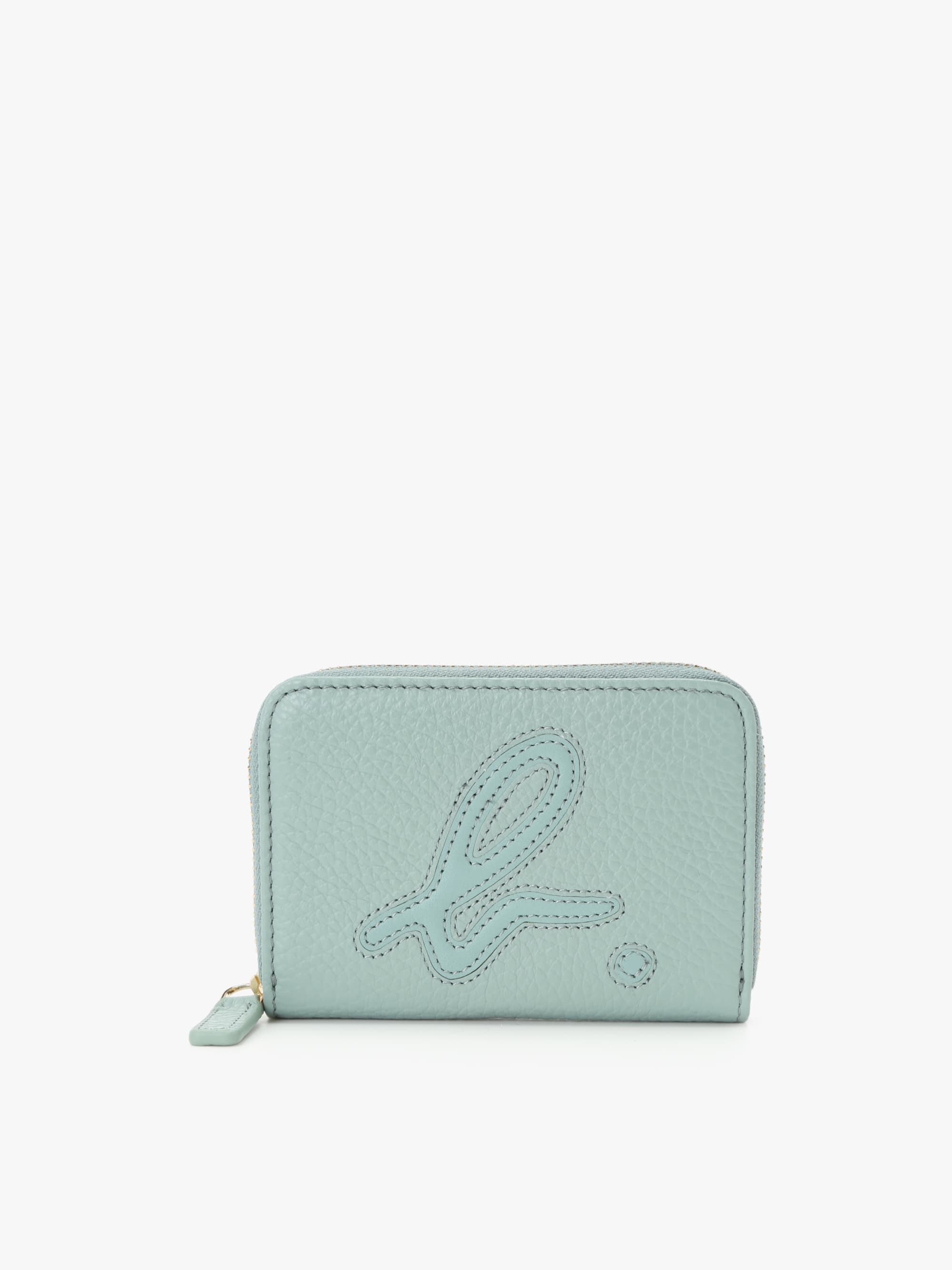 leather "b." logo coin purse