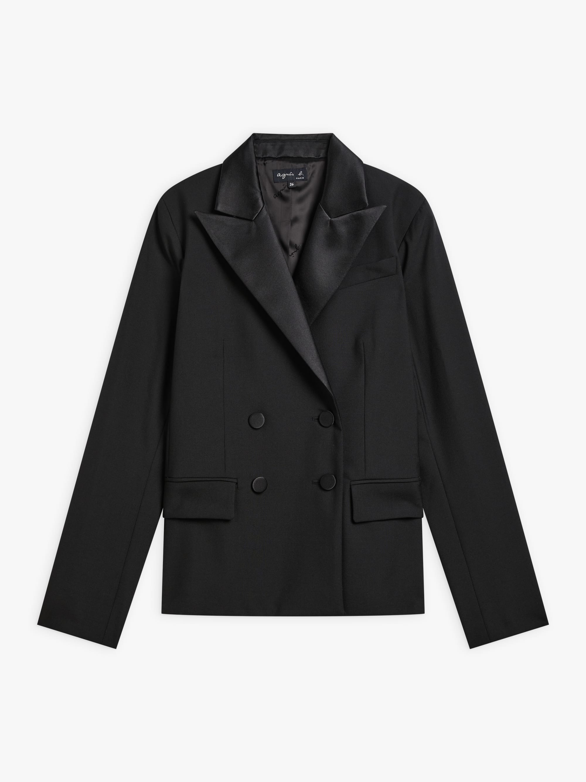 black worsted wool jacket