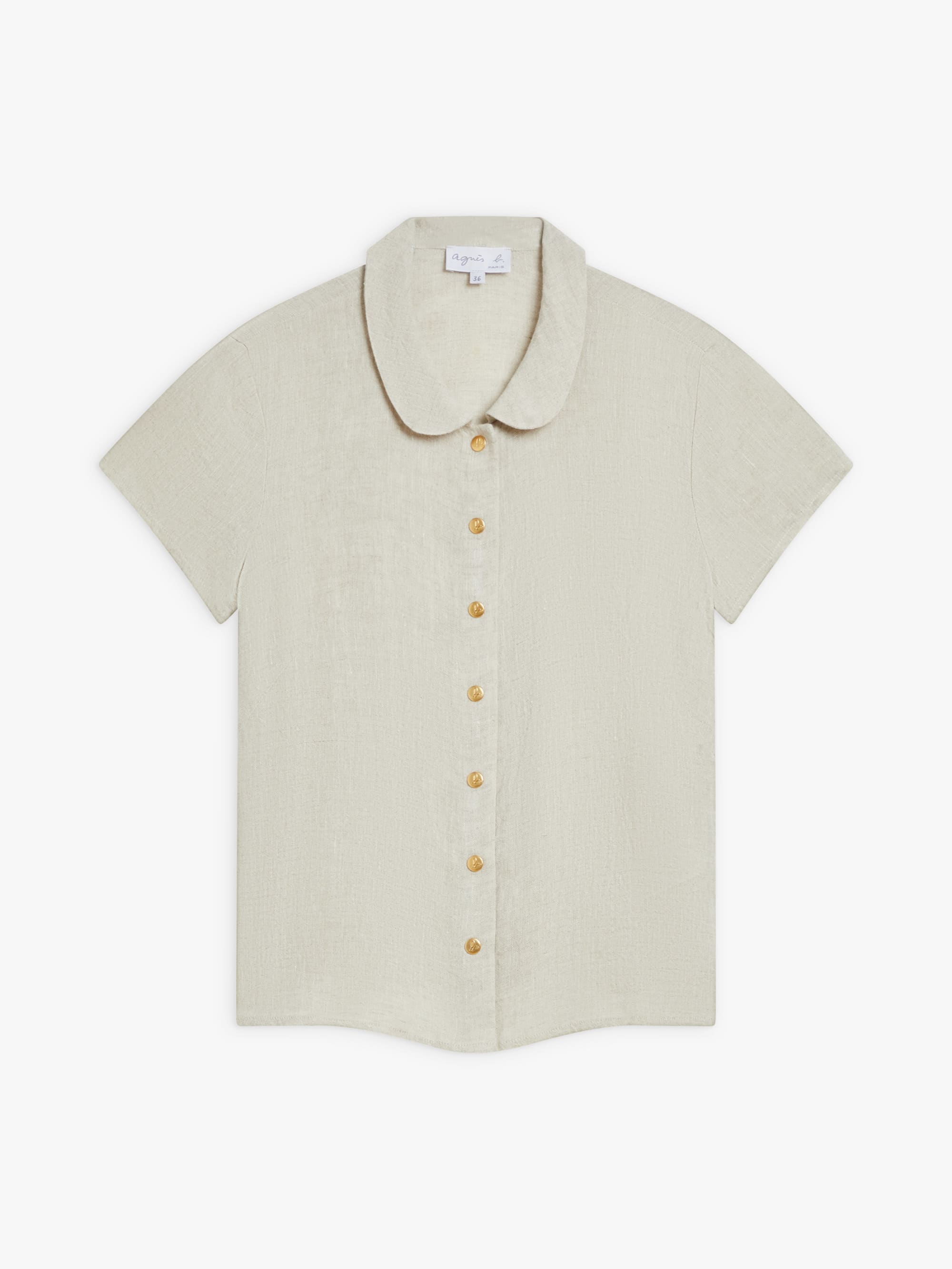 chemise Adele en lin beige