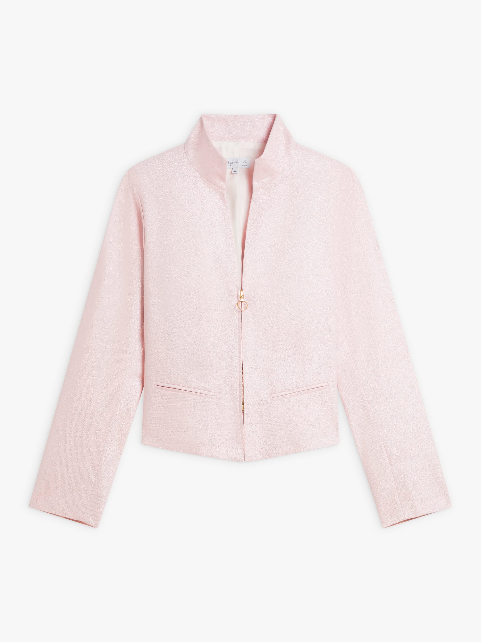 pink fancy knit Kat jacket
