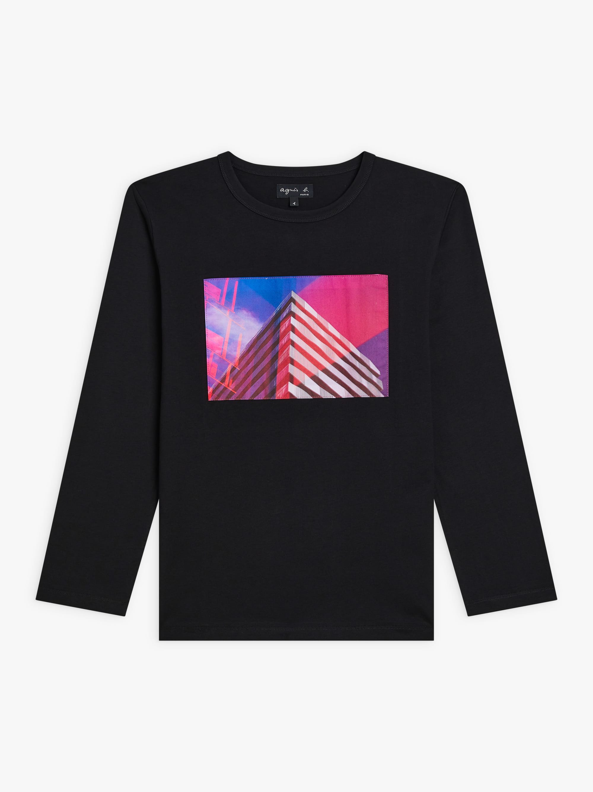 black cotton Gouh artist screen-printed Cool t-shirt