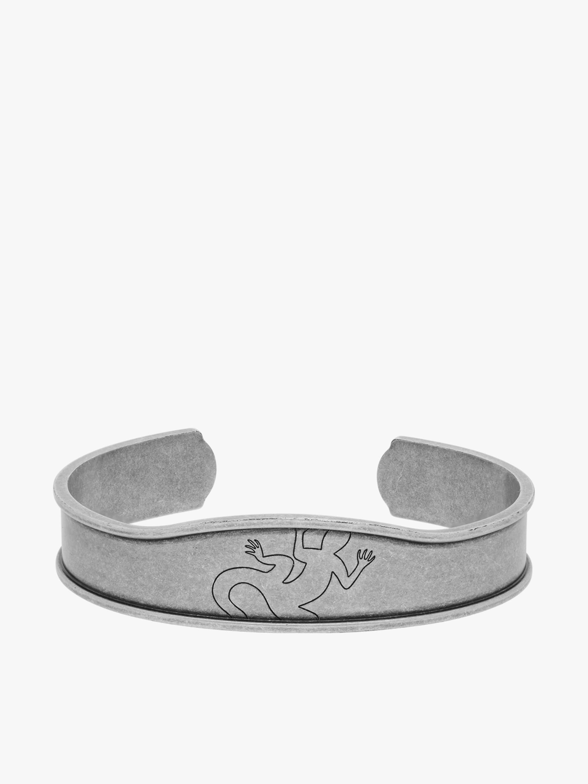 Lizard day bracelet in brass