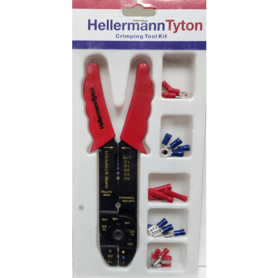 Hellerman Terminal Assortment With Crimping Tool | Agrimark