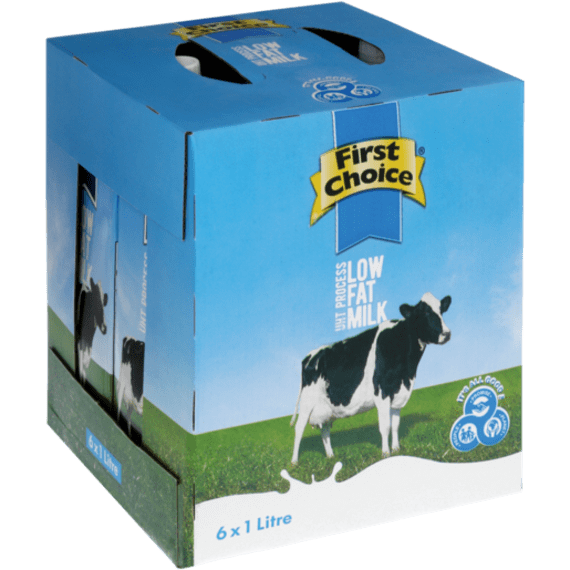 First Choice UHT Low Fat Milk 1L x 6 | Agrimark
