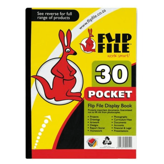 Display File 30 Pockets Flip File Ea | Agrimark
