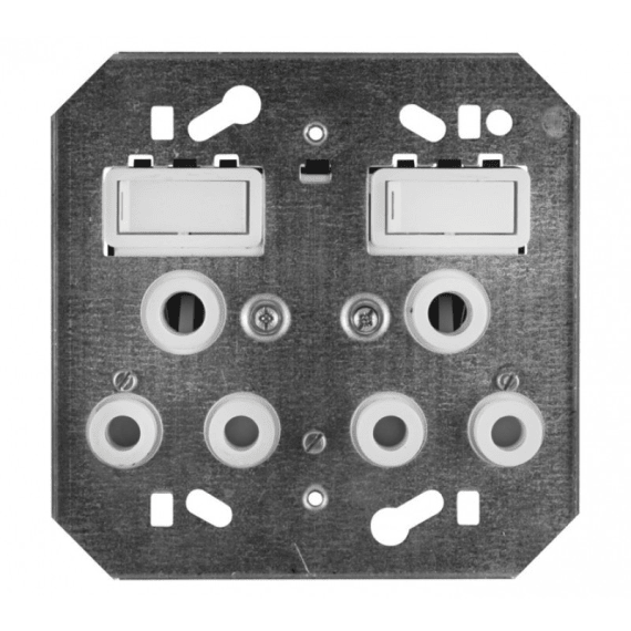 Crabtree Switch Plug Double 100x100mm | Agrimark