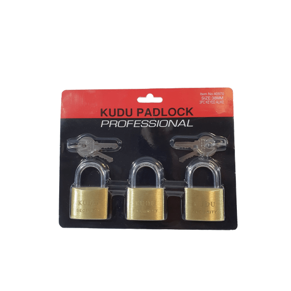 Kudu Padlock Brass 38mm | Agrimark