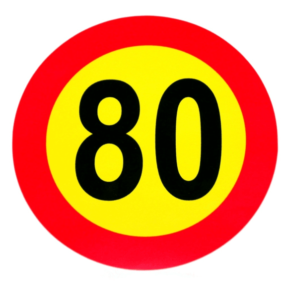 Ryan Sticker 80km 1pc | Agrimark