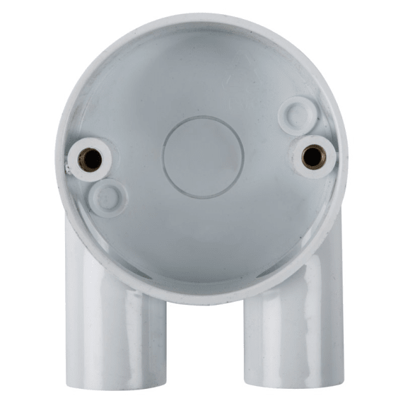 Conduit Box Round U 20mm Pvc | Agrimark