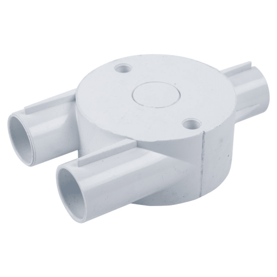 Conduit Box Round Y 20mm Pvc | Agrimark