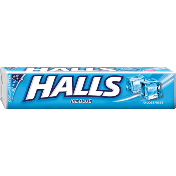 Halls Cough Drops Ice Blue 10's | Agrimark
