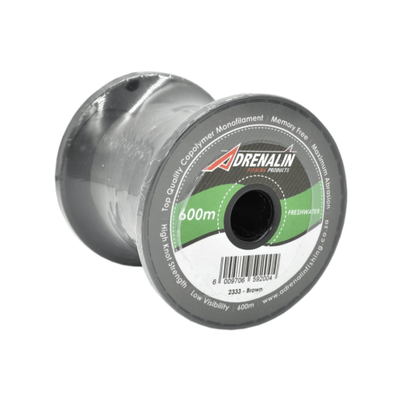 Adrenalin 0.2mm Brown Freshwater 600m Fishing Line | Agrimark