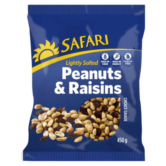 Safari Peanuts & Raisins 450g | Agrimark