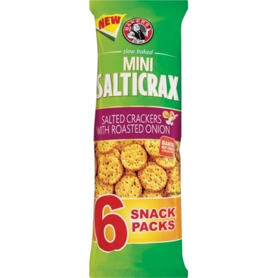 Bakers Mini Salticrax Roast Onion 6's | Agrimark