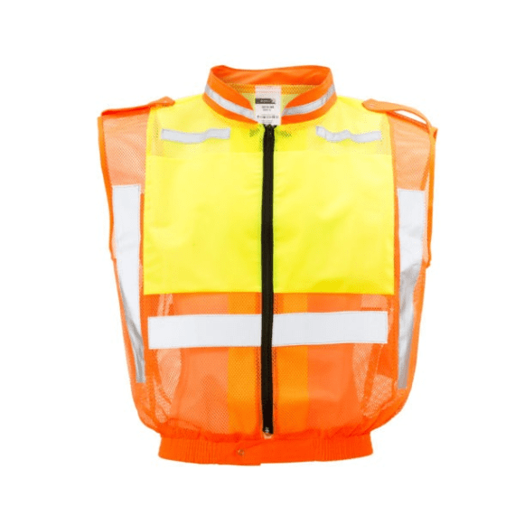 Dromex Traff Sleeveless Jacket SA14 Lime/Orange | Agrimark