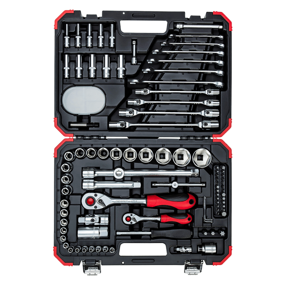 Gedore Red Socket Set 1/4+1/2 Inch 92pcs | Agrimark