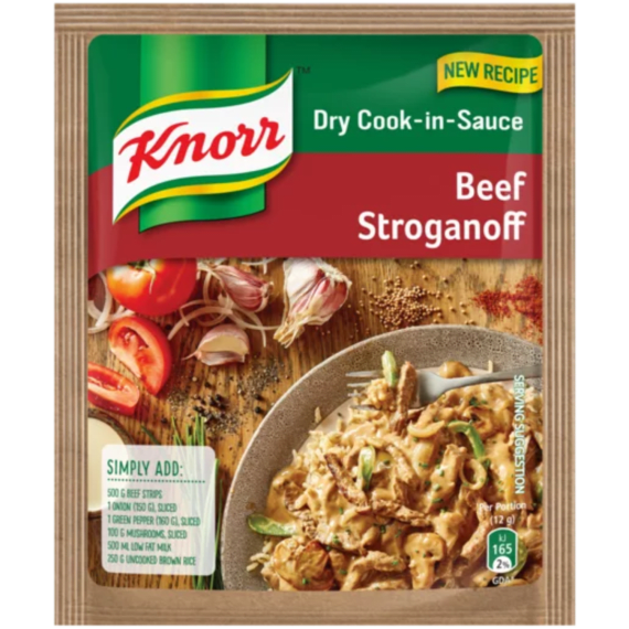 Knorr Beef Stroganoff Dry Cook In Sauce 48g Agrimark