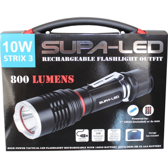 Supa-LED Strix 3 800 Lumen Rechargeable Torch | Agrimark