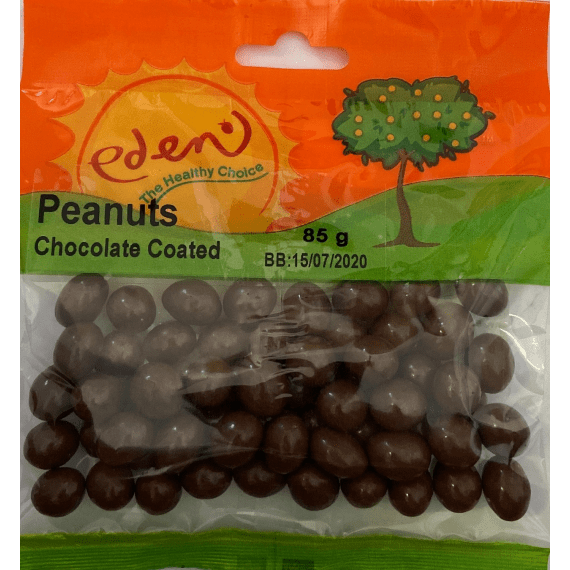Eden Peanuts Chocolate Coated 85g | Agrimark