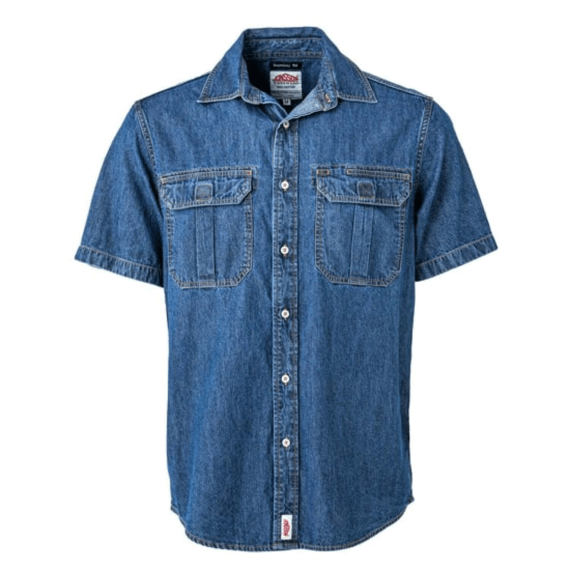 Jonsson Legendary Denim Shortsleeve Shirt Indigo | Agrimark