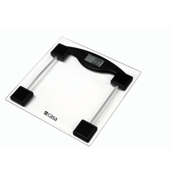 Casa Glass Bath Scale Clear & Black 1ea | Agrimark