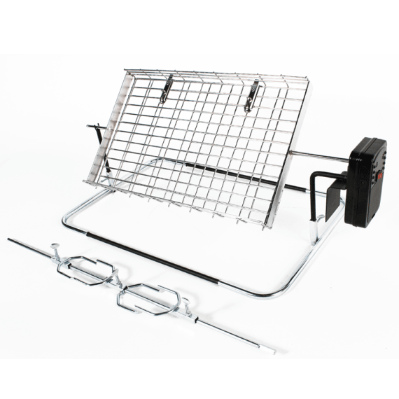 LK's Large Flat Rotisserie Basket & Spit Set | Agrimark