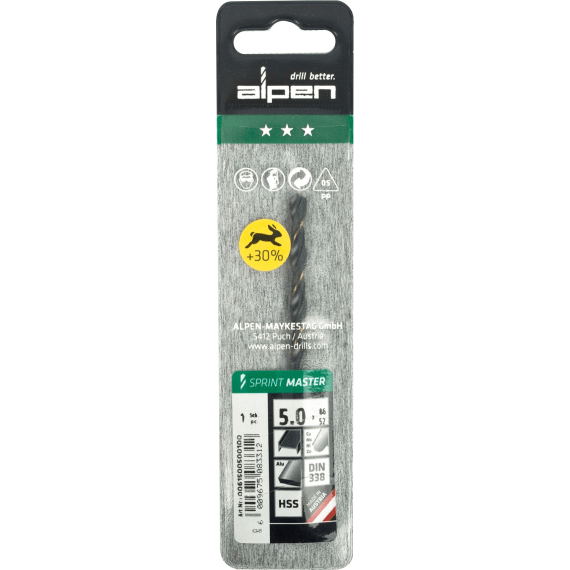 Alpen Drill Bit HSS Sprint Master | Agrimark