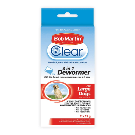 Bob Martin Dog Dewormer Powder L 2 x 15g | Agrimark