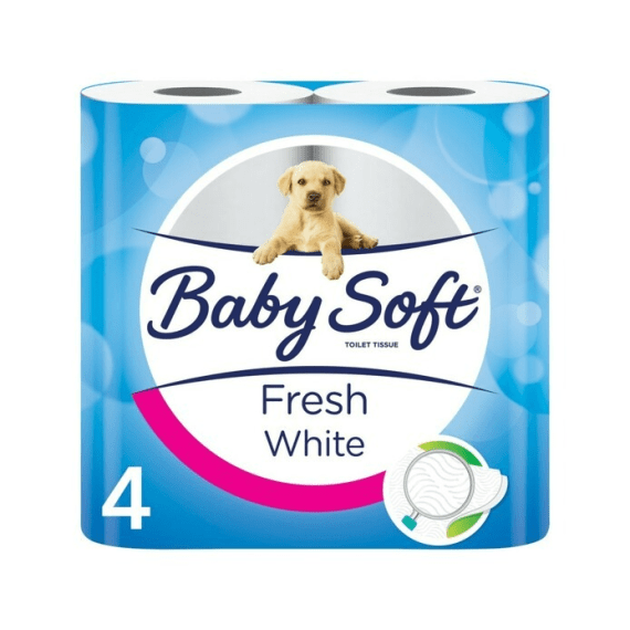 Babysoft 2Ply White 4's | Agrimark